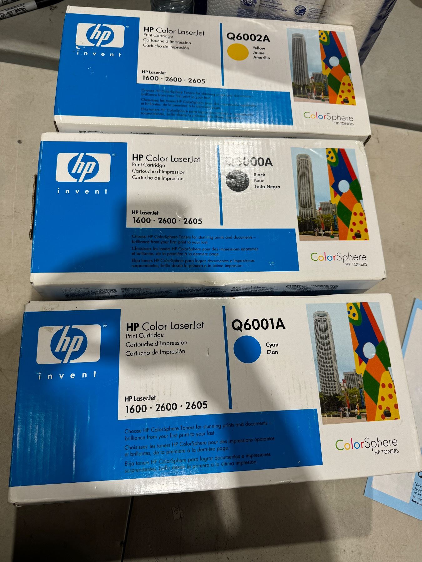 HP color, LaserJet print cartridges