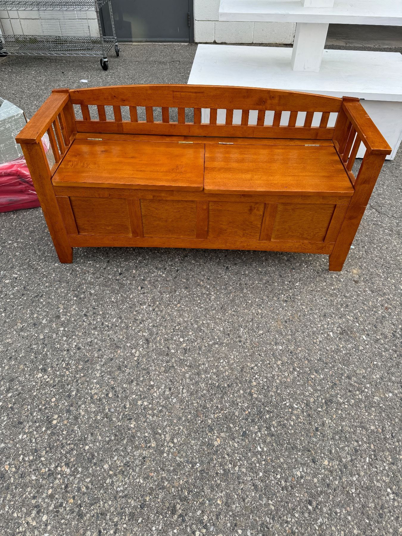 Storage bench 50 inches long 17 inches deep 24 inches tall 17 1/2 ...