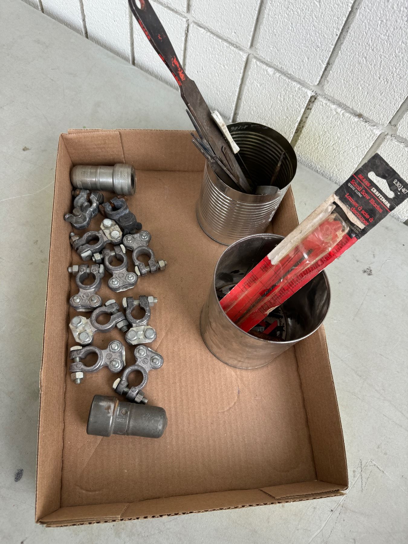 Battery terminal items and files ands blades