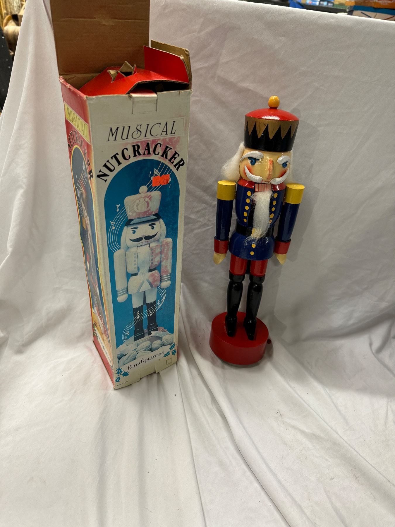 hand painted musical nutcracker