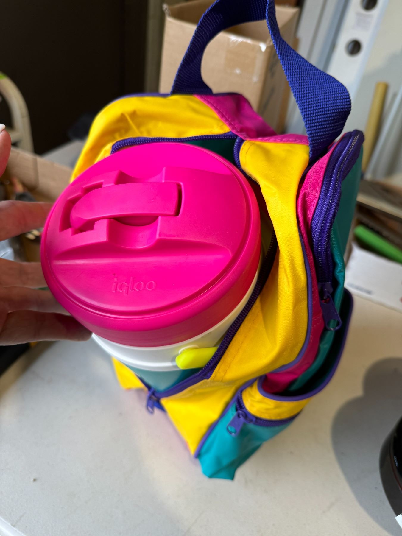 Igloo spout jug, and bag