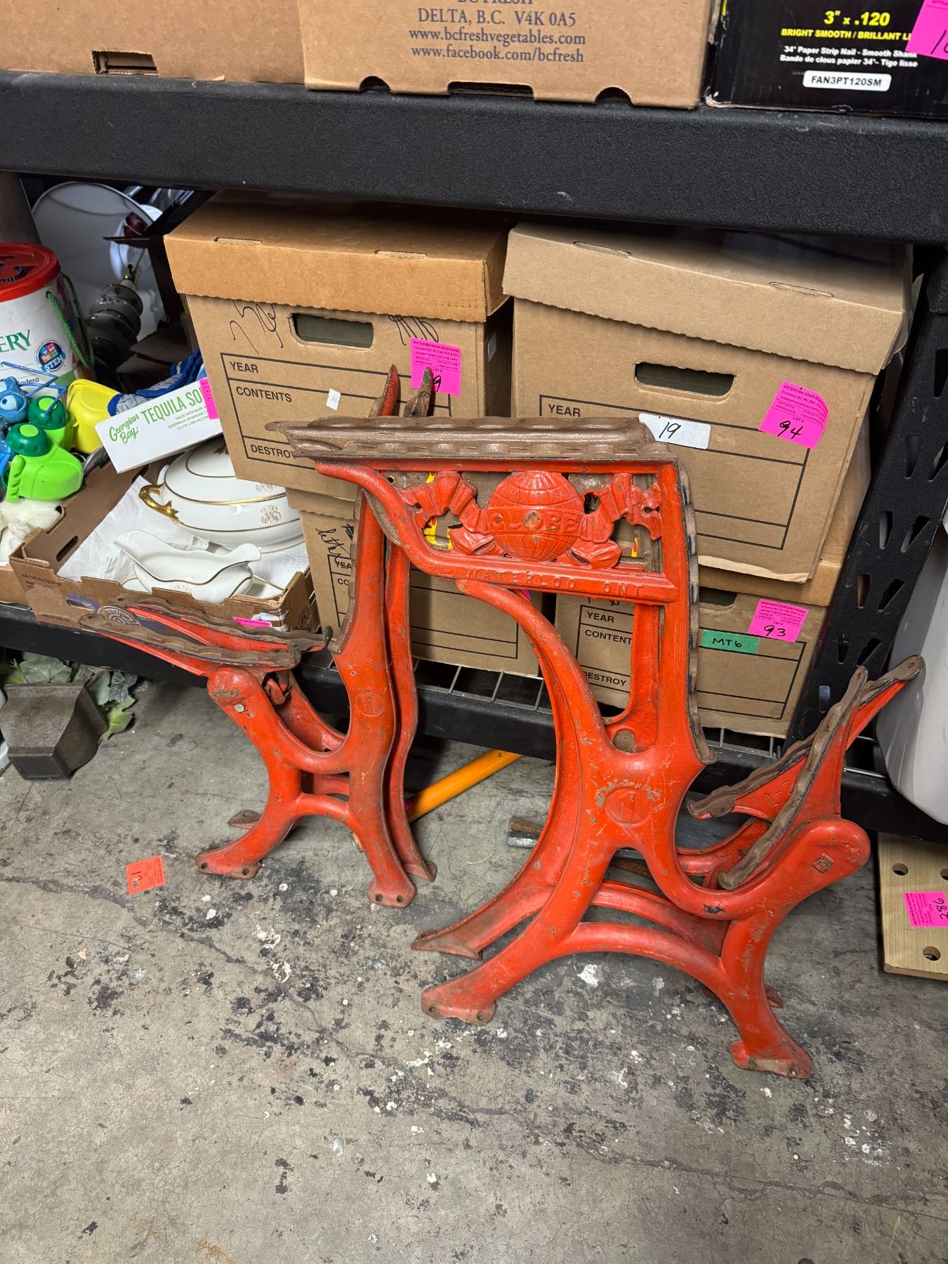 Cast Iron Cory of Waterloo bench ends (2 sizes)