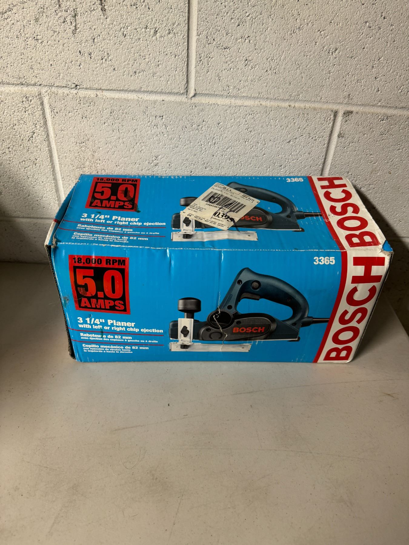 Bosch three-quarter inch planer