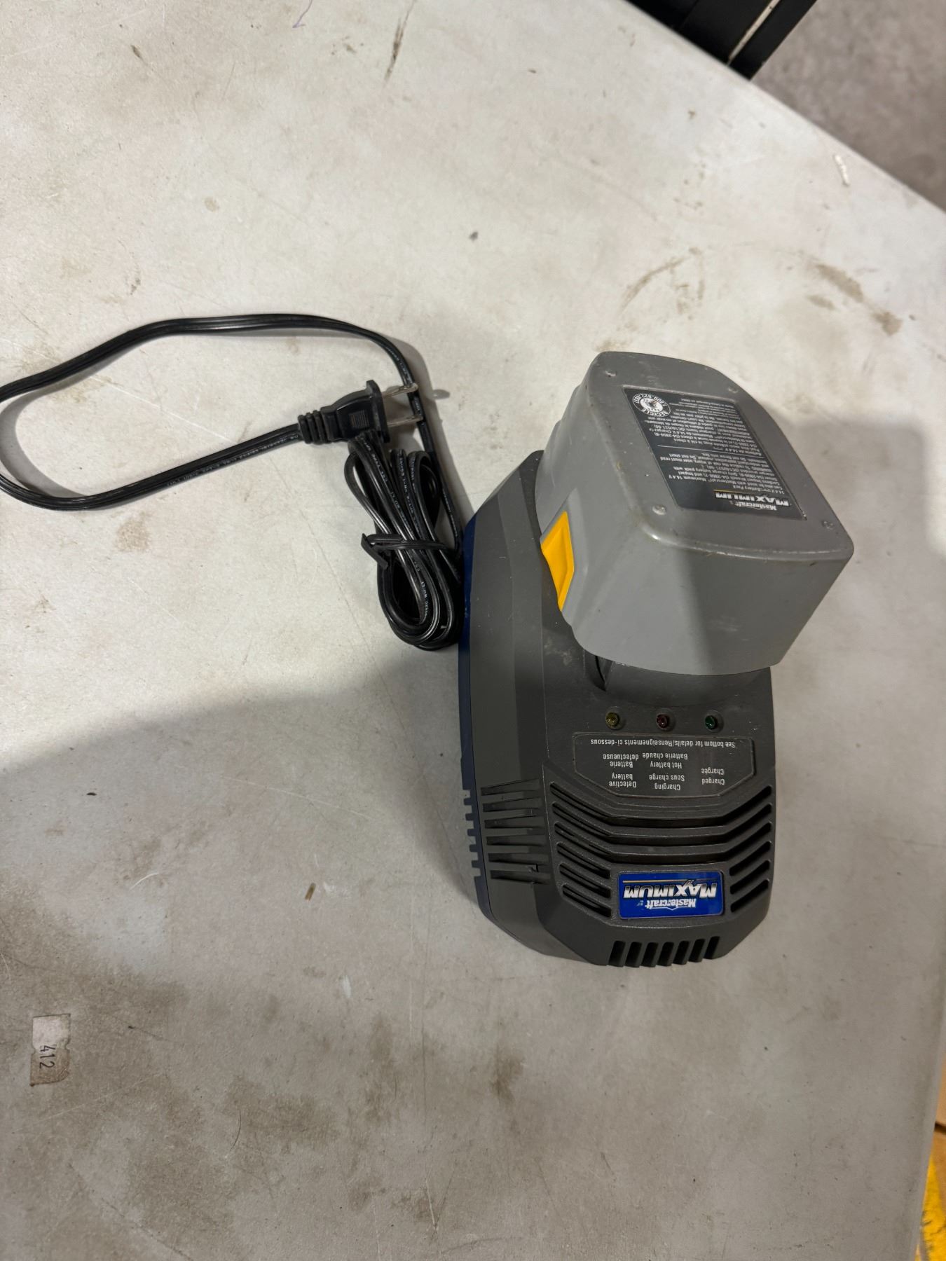 Mastercraft, maximum battery and charger