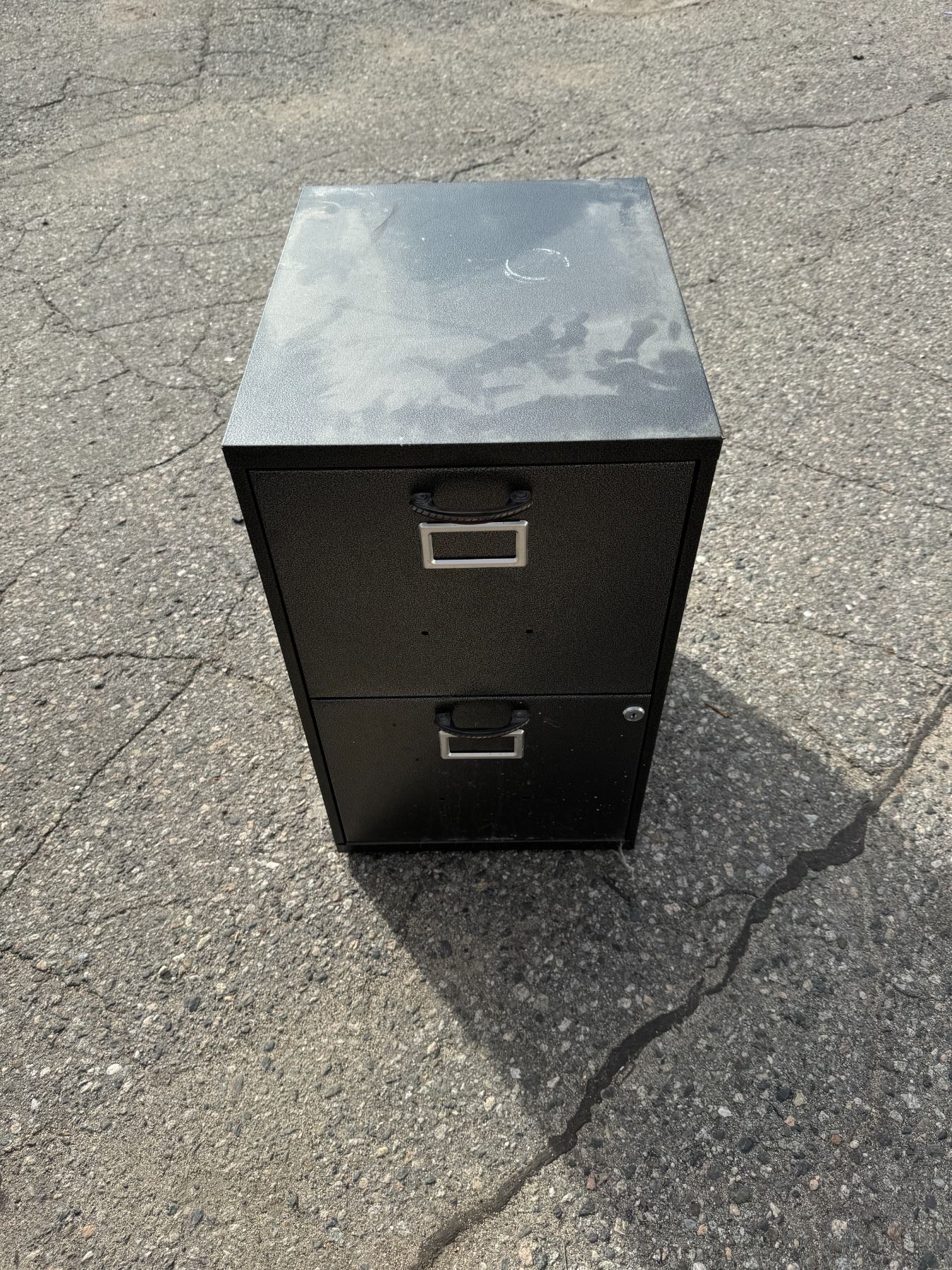 Two drawer filing cabinet