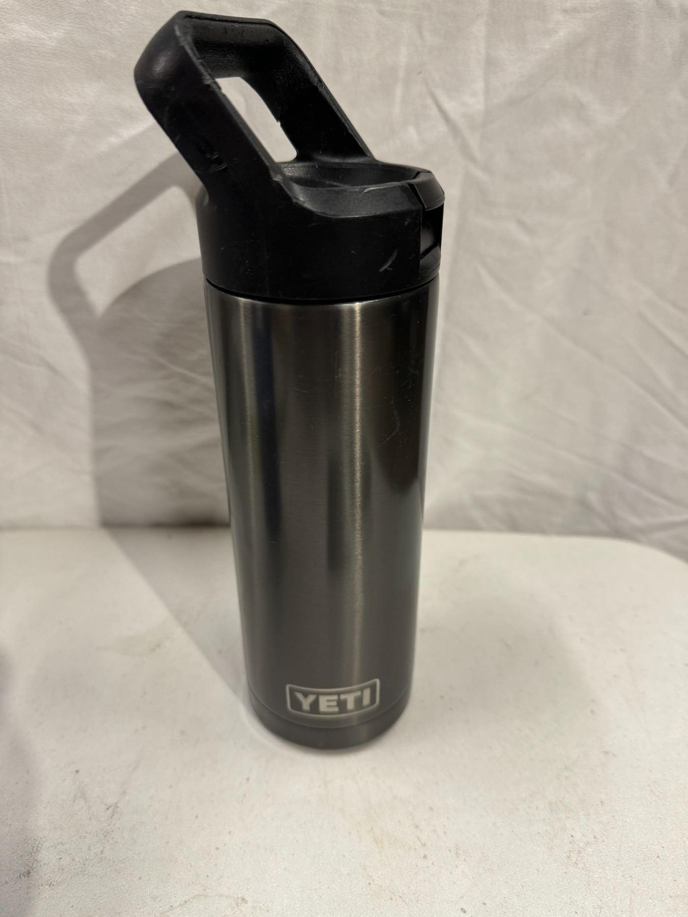 Yeti water bottle grey