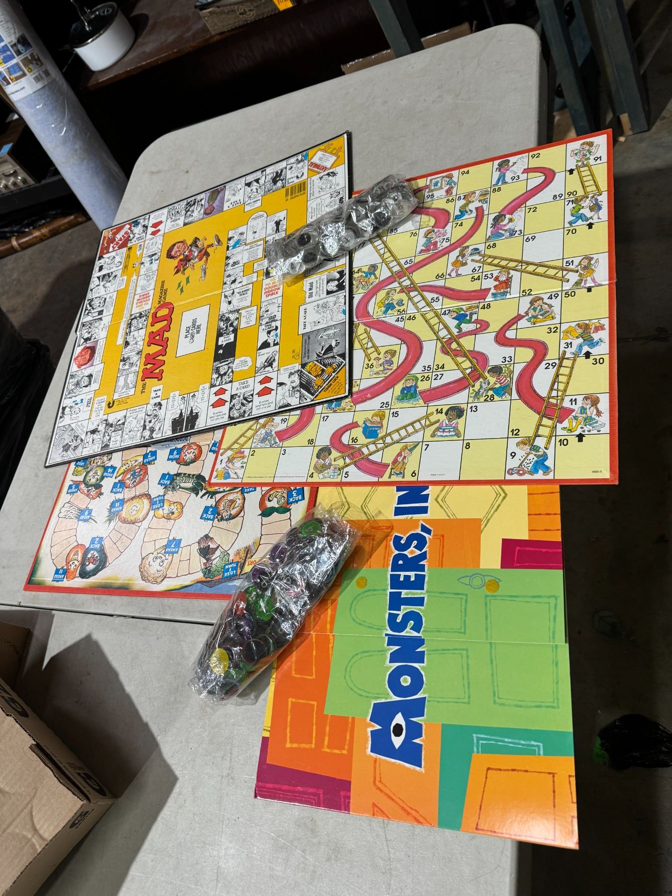 Assorted game boards