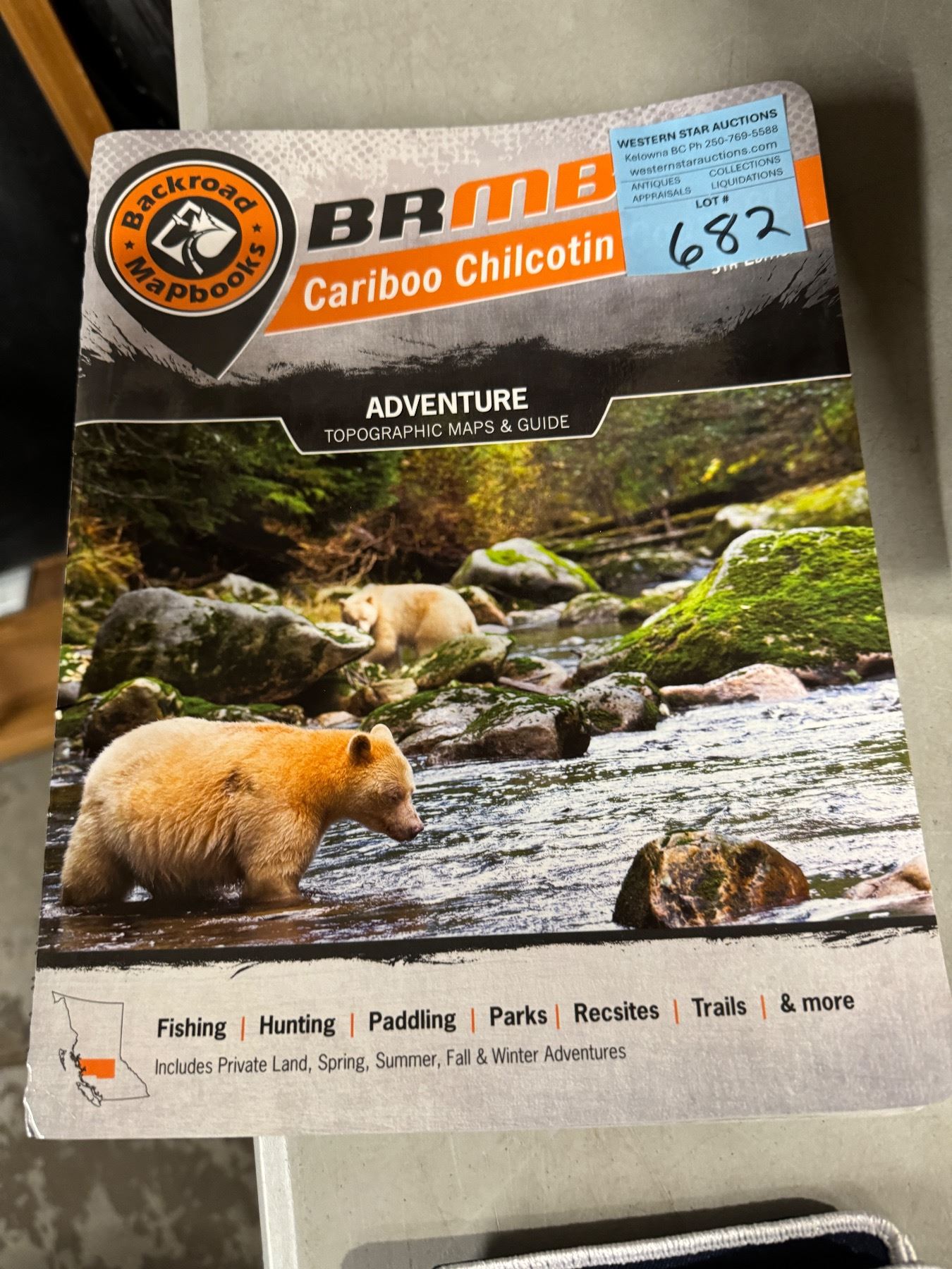 Back road map, Cariboo , Coast BC