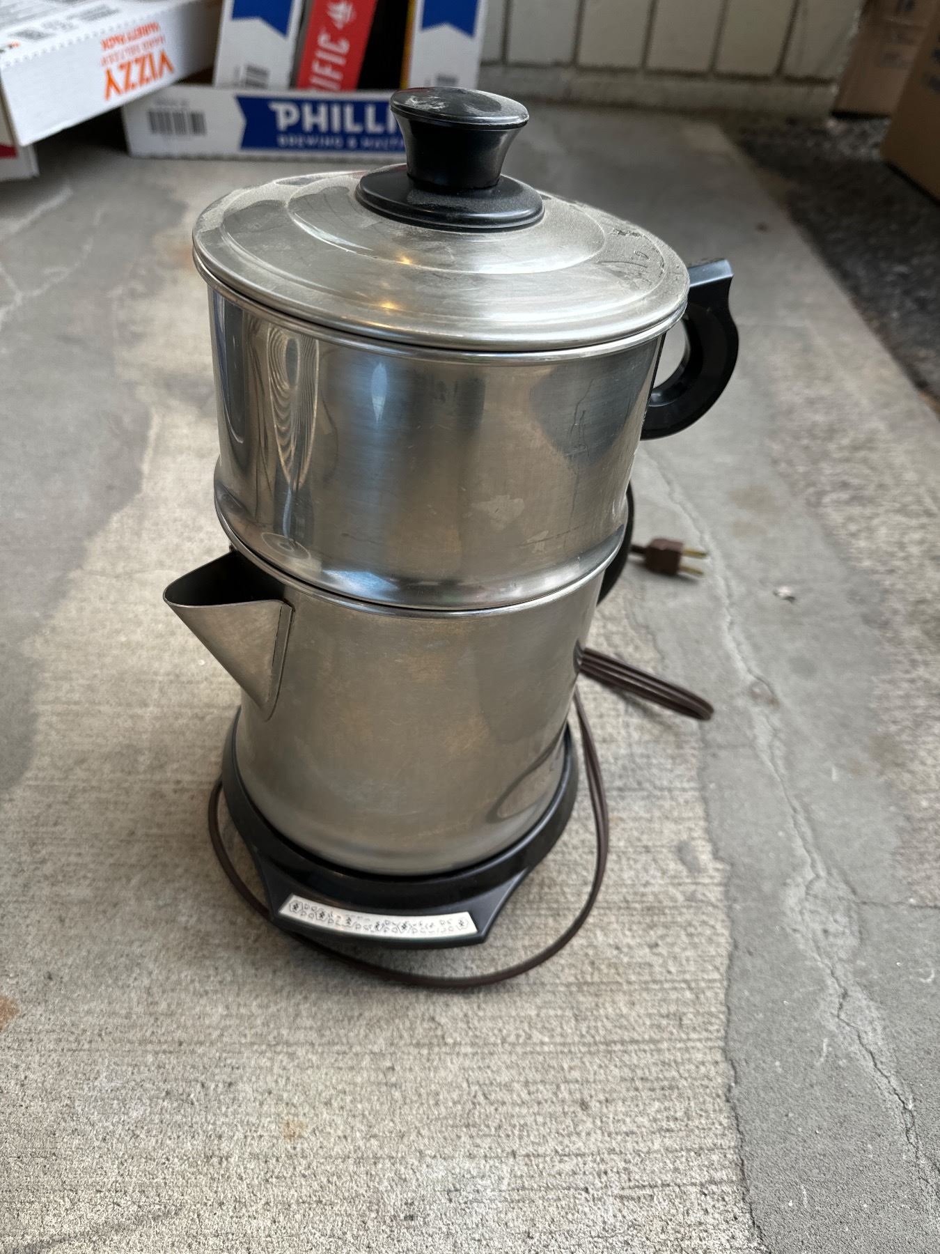 vintage coffee percolator