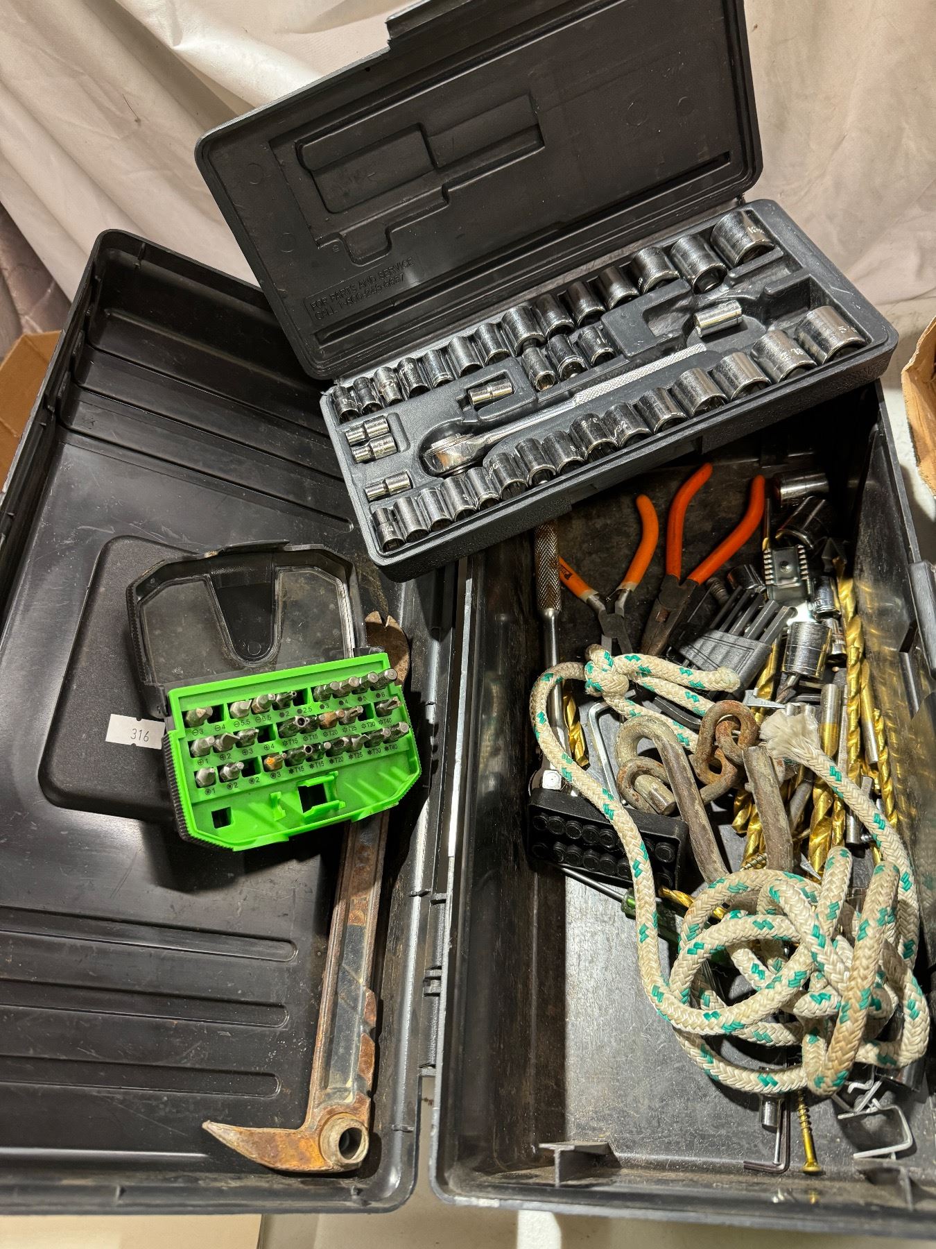 Toolbox and assorted tools