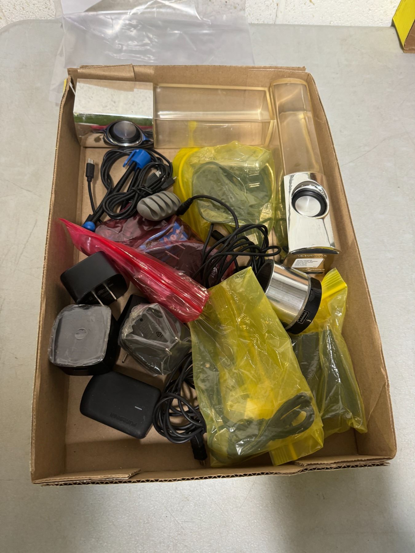 Speakers in assorted electronic items