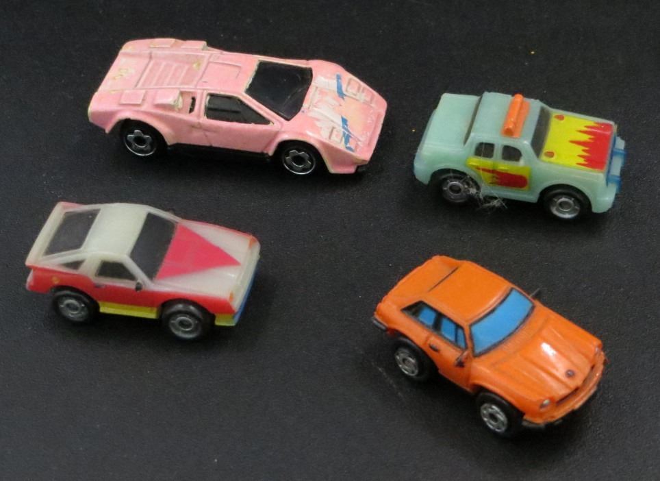 Four 1980's Micro Machines Vehicles
