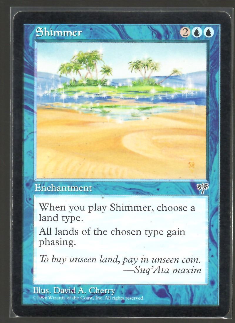 Magic the Gathering Shimmer Mirage