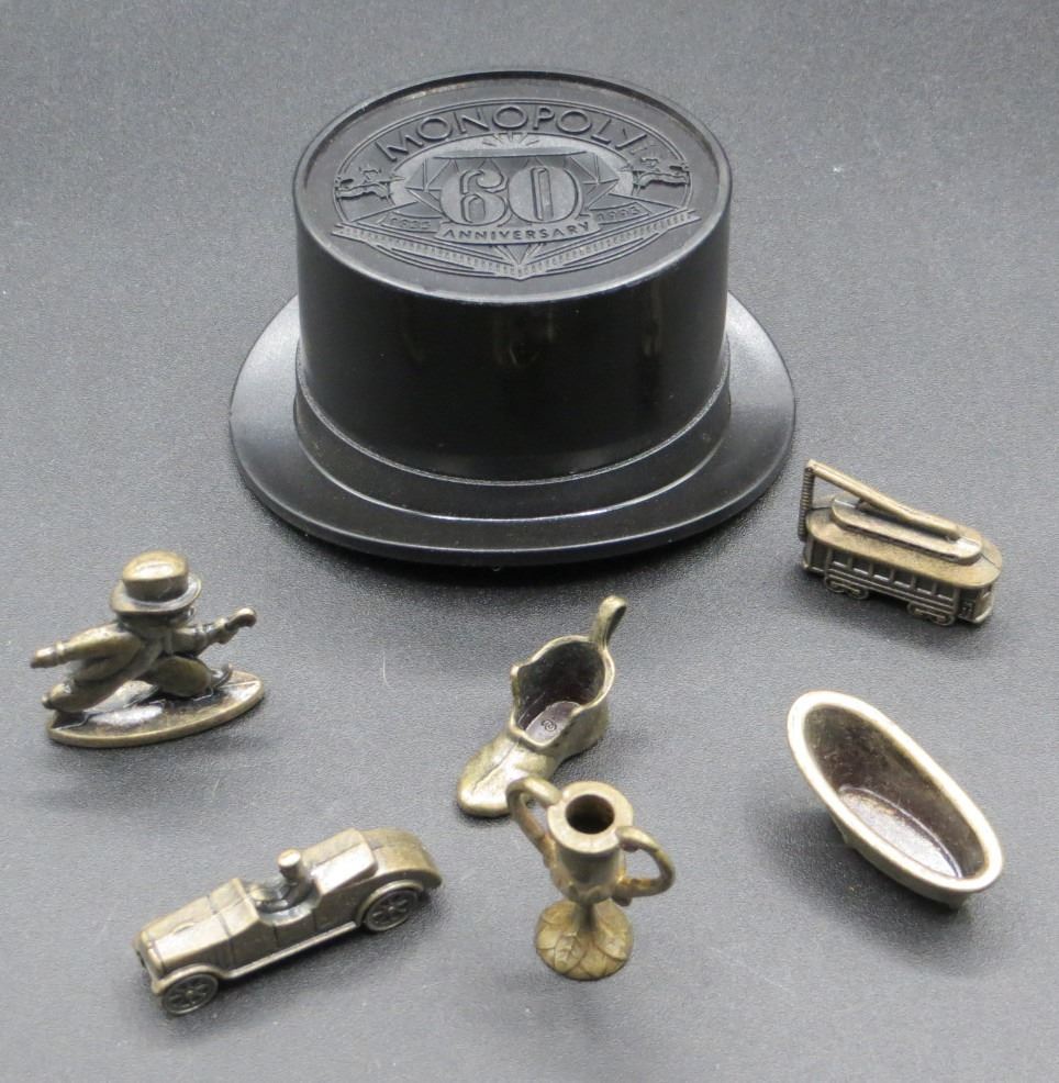 Monopoly 60th Anniversary Board Games Pieces & Hat