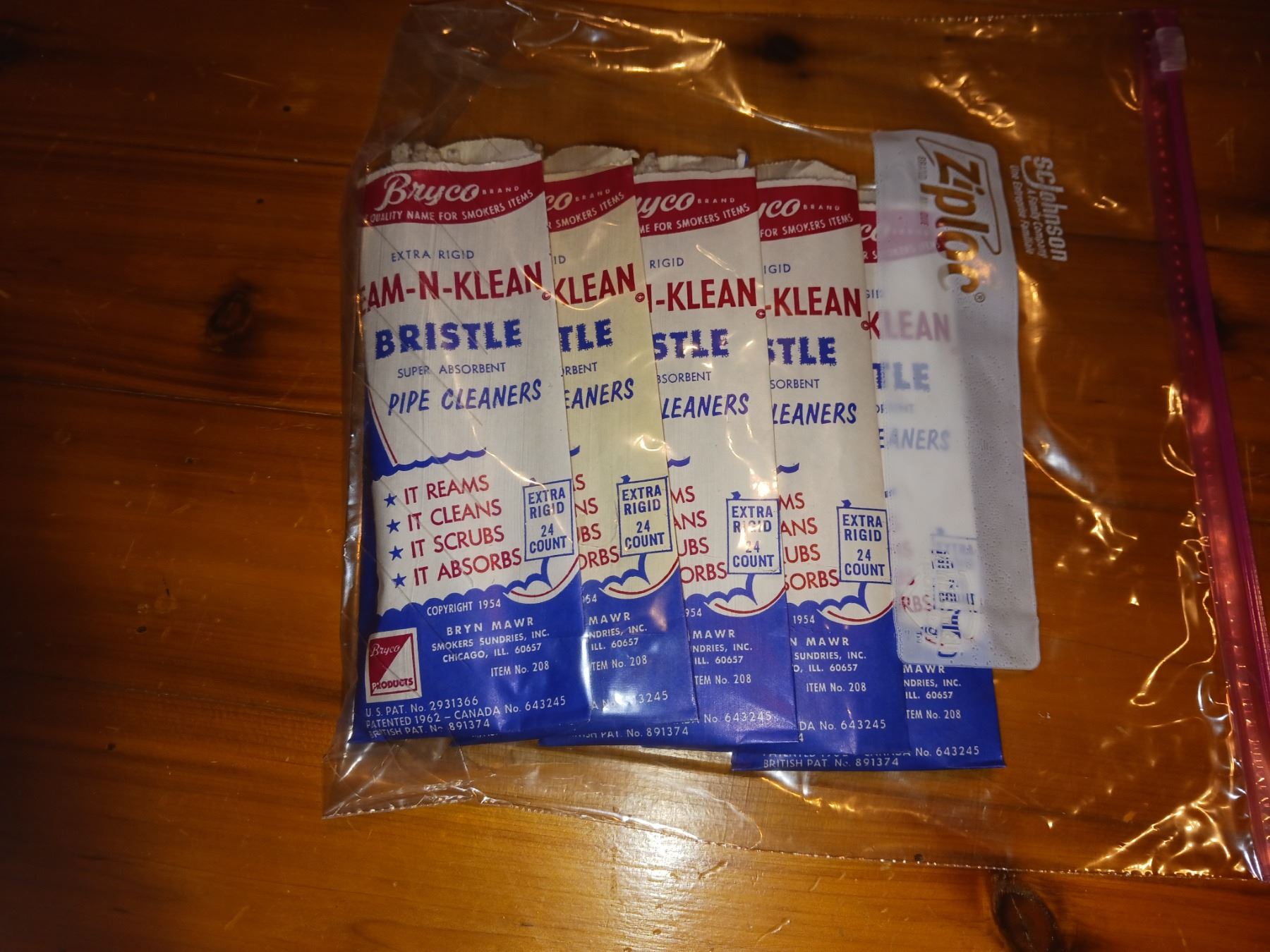 Vintage 1954 (5 Packs) Bryco Extra Rigid Ream-N-Klean Bristle Super ...