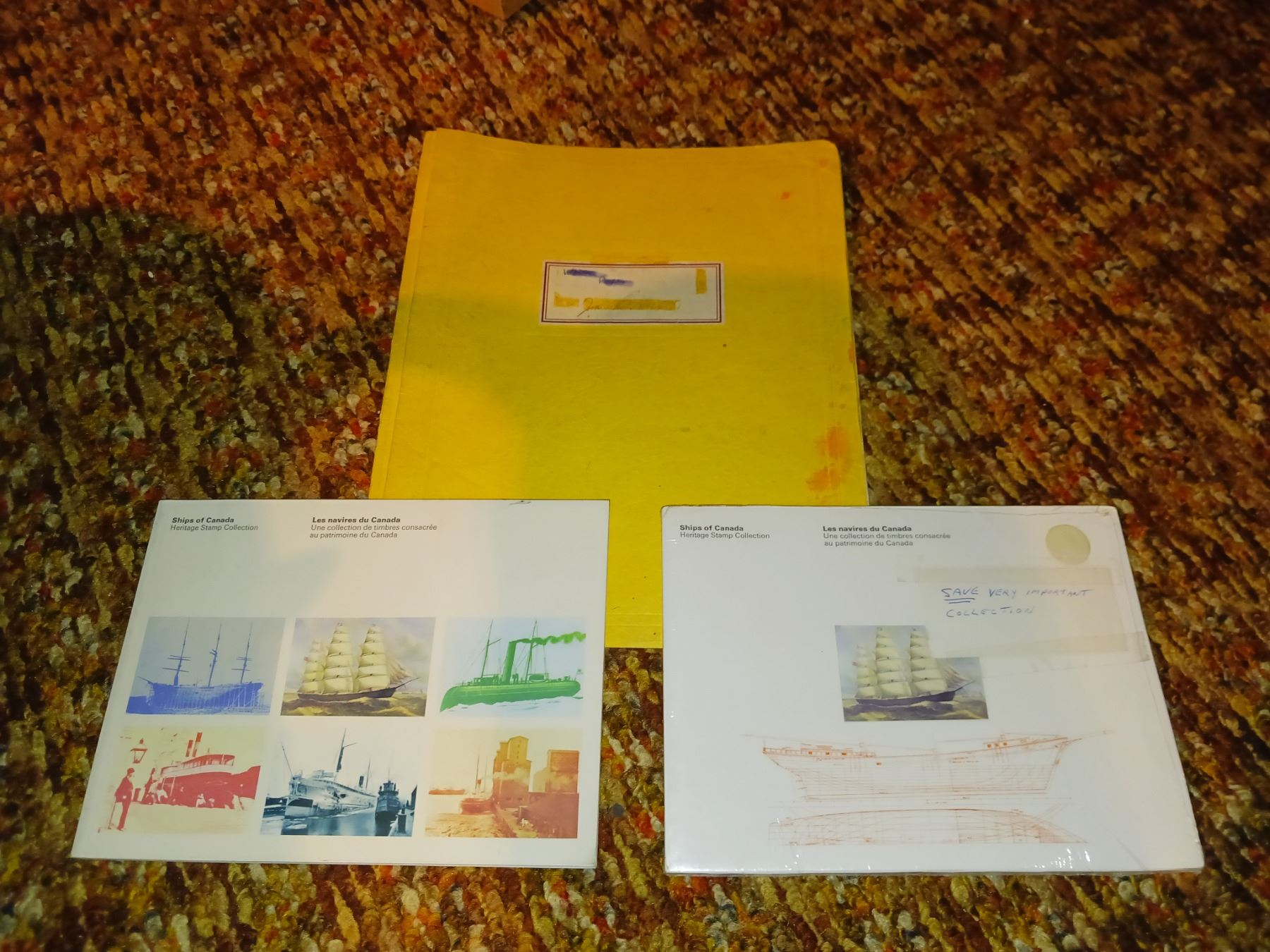 Lot Of 3 Postal Books, Canada Stamp Collection, 1975 Ships of Canada