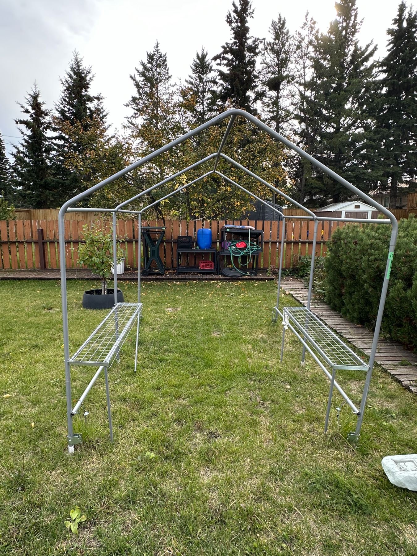 Greenhouse Frame & Tarps - This is Complete!