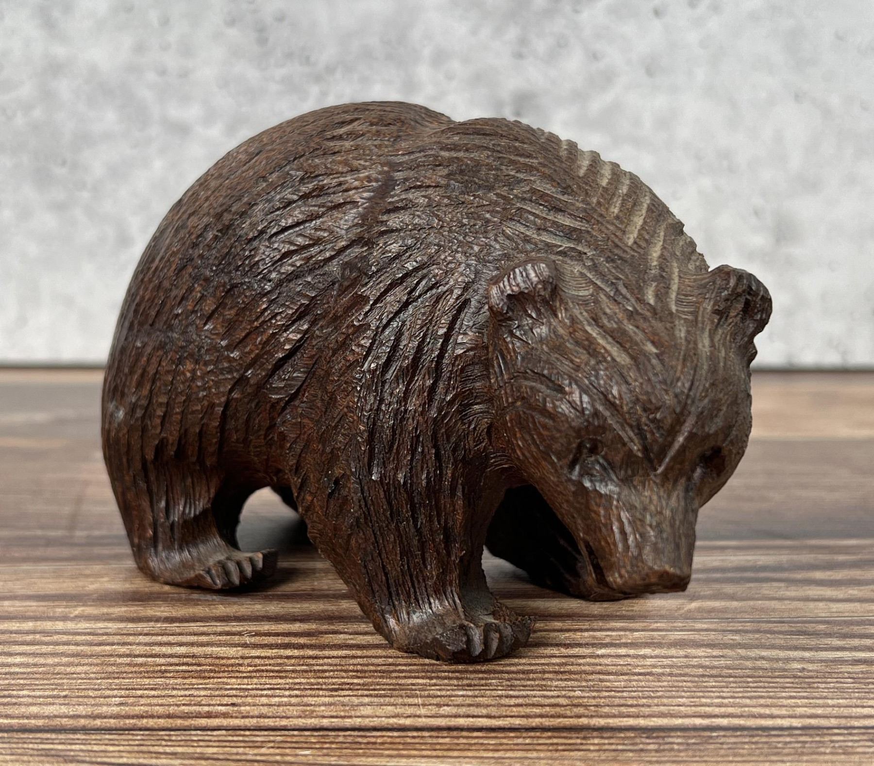Mexican Ironwood Grizzly Bear Wood Carving