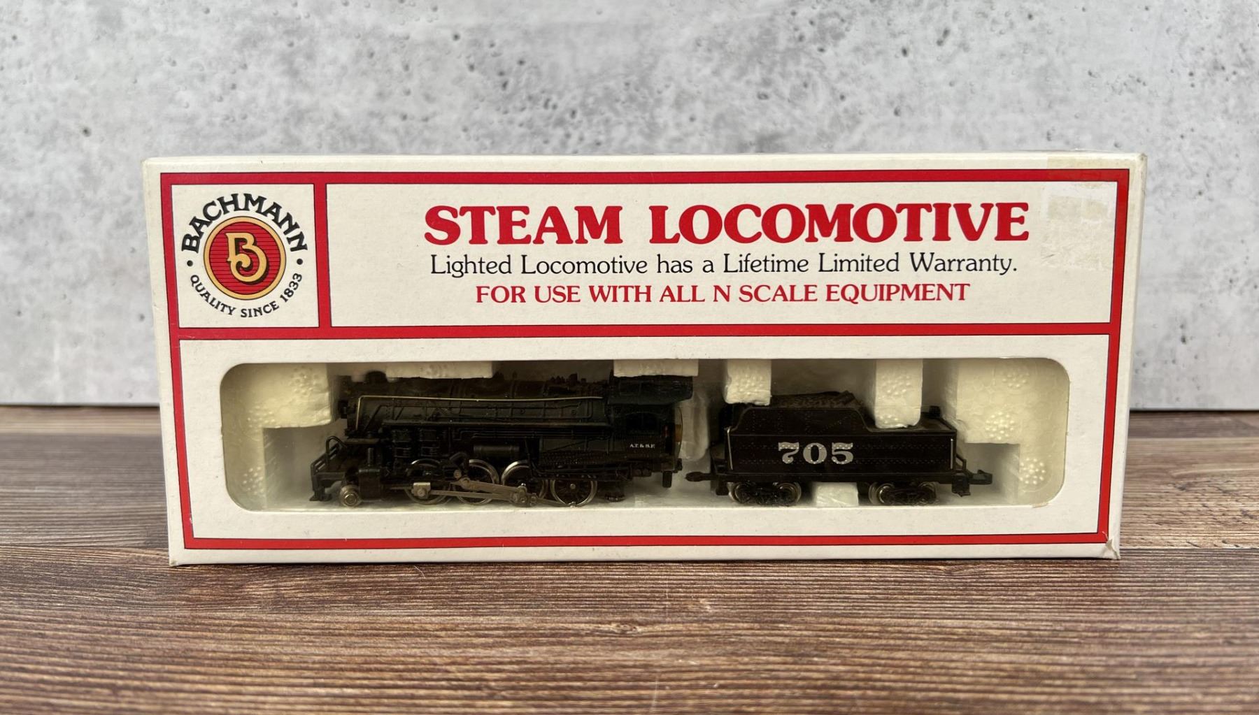 Bachmann Steam Locomotive Engine Santa Fe N Scale