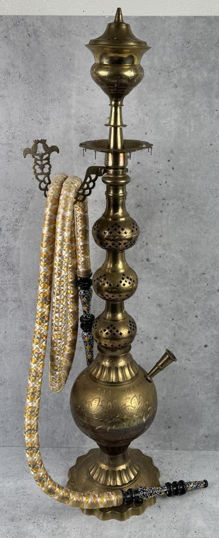 Vintage Large Brass Hookah