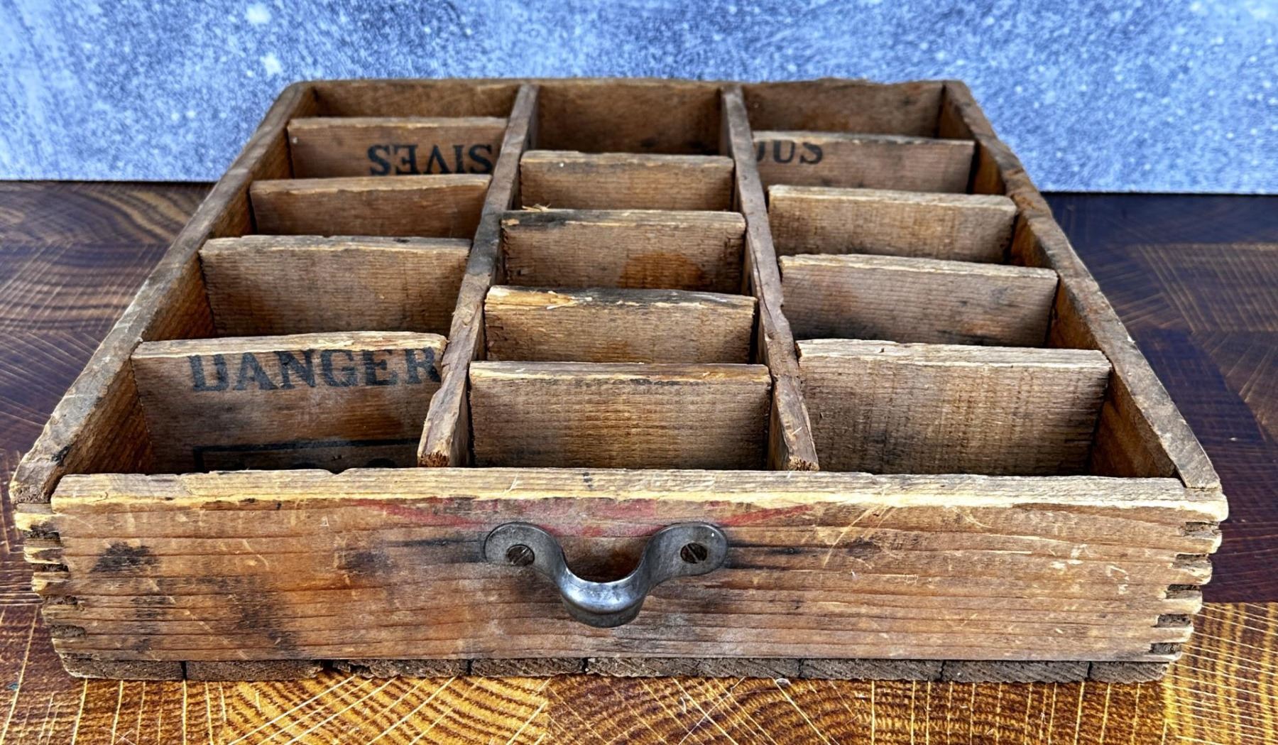 Folk Art Dupont High Explosives Wood Box