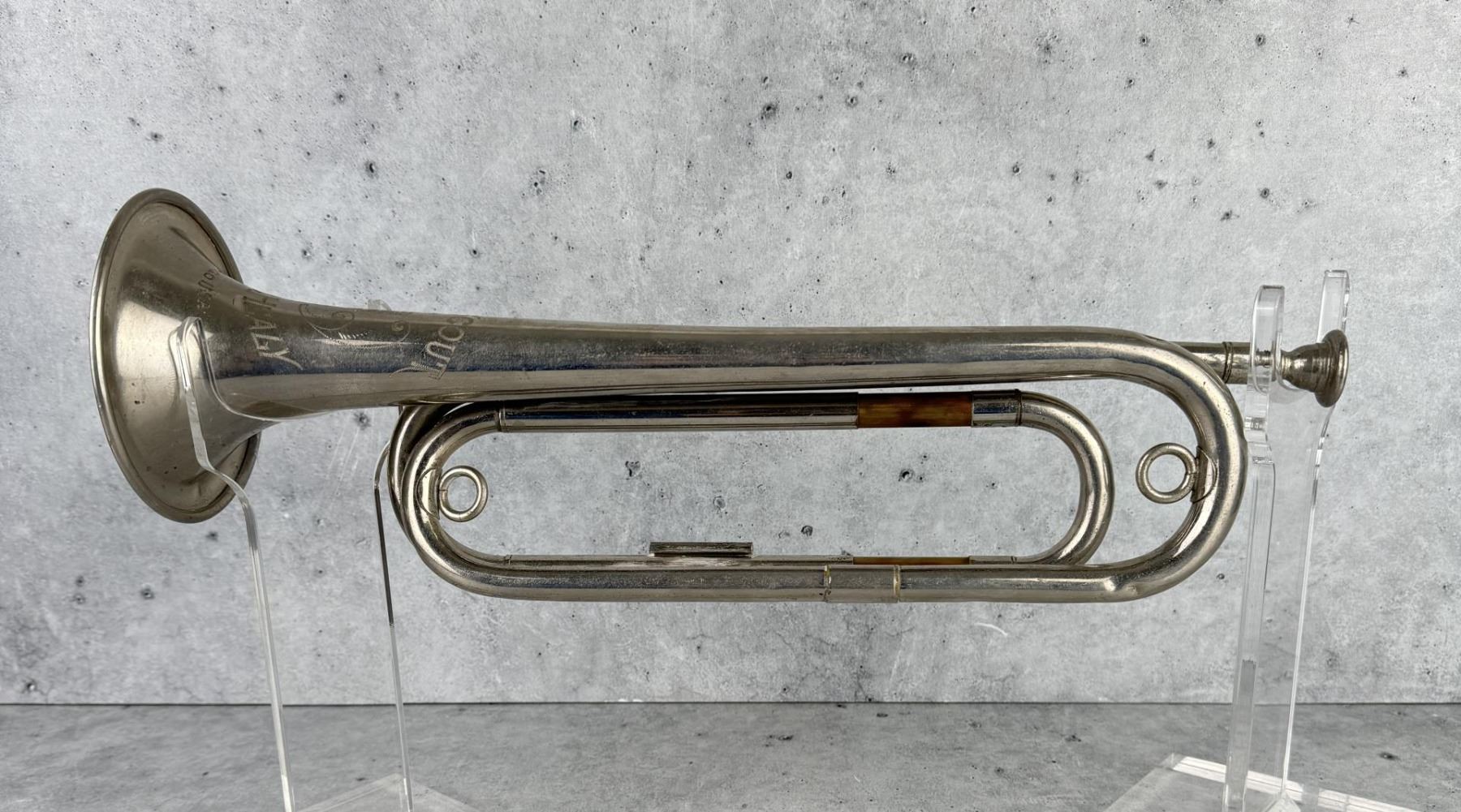 Antique Engraved Boy Scout Bugle Lyon & Healy