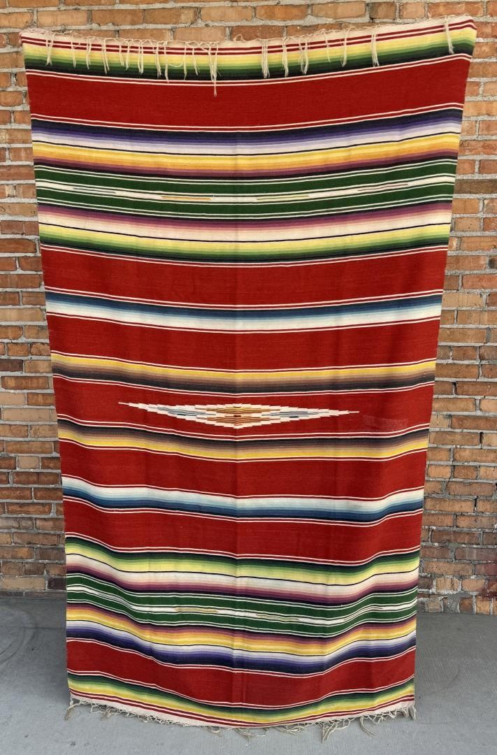 Mexican Wool Serape Saltillo Blanket