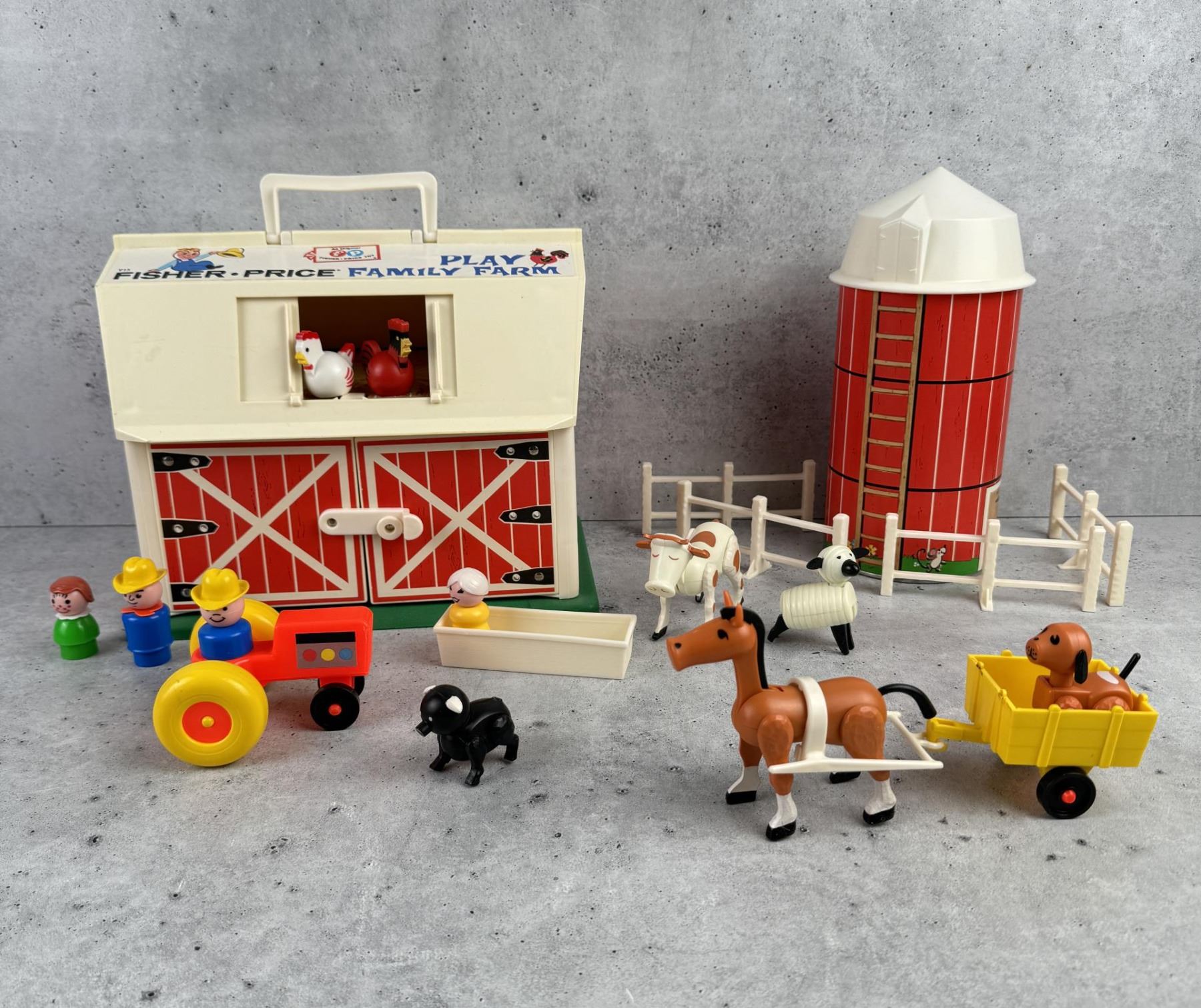1967 Fisher Price Family Farm Play Set