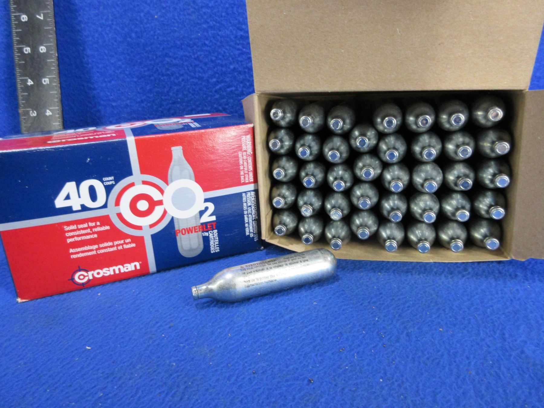 New - Crosman CO2 Powerlet 12 Gram Cartridges