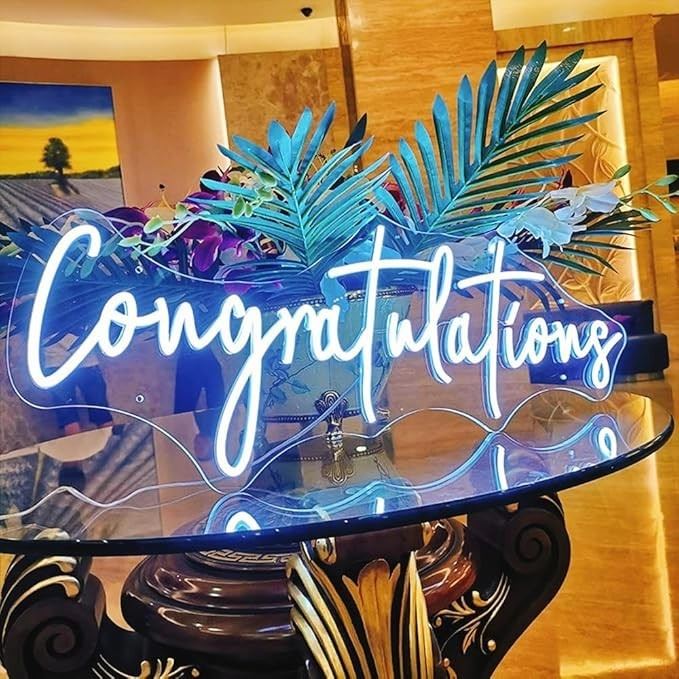 Congratulations Neon Led Signs Usb Powered Acrylic Light For Graduation ...