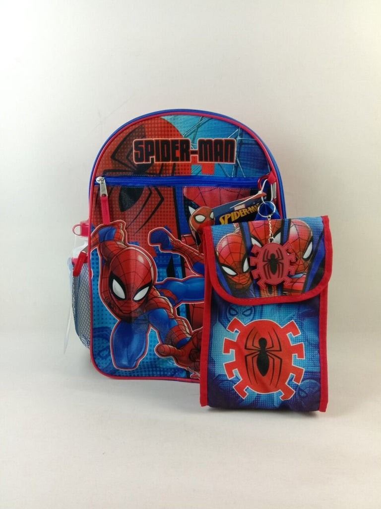 Marvel's Spider-Man Backpack And Folding Lunch Bag Set