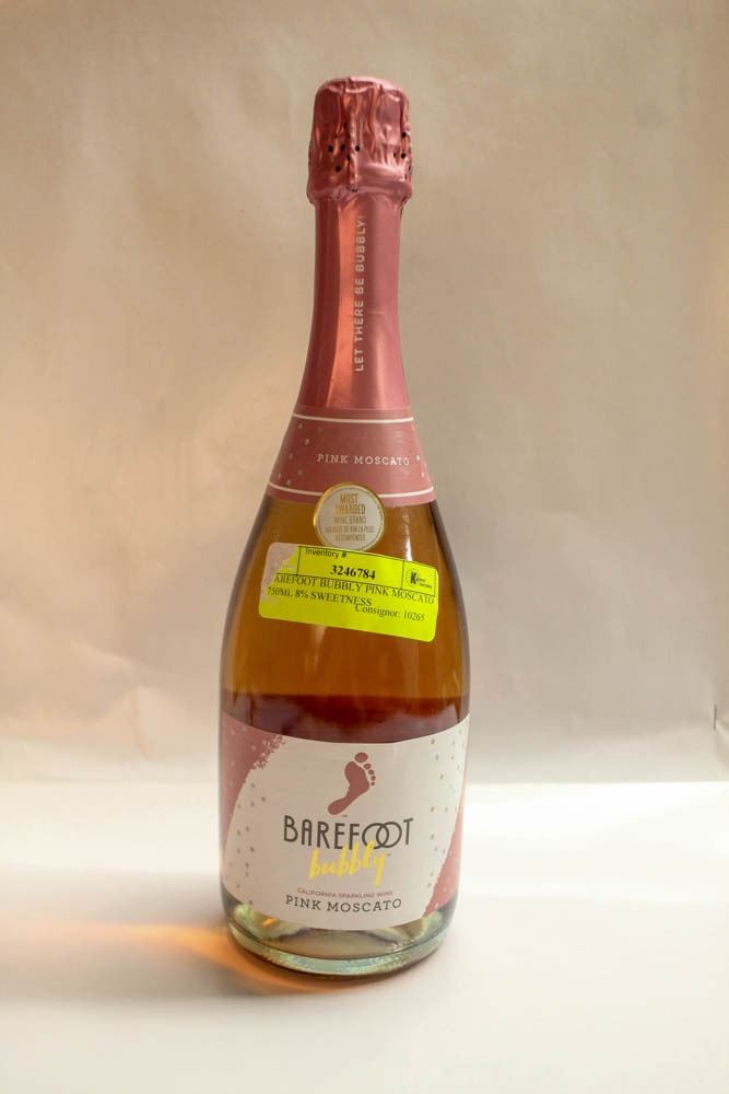 BAREFOOT BUBBLY PINK MOSCATO 750ML 8% SWEETNESS