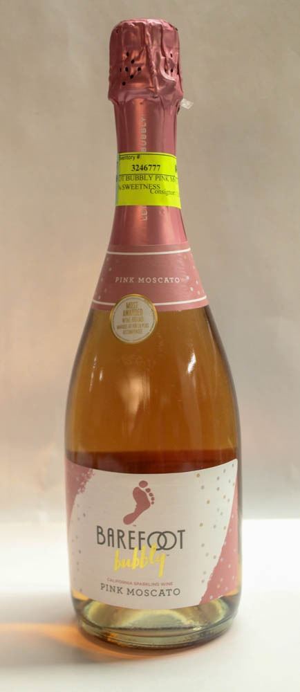BAREFOOT BUBBLY PINK MOSCATO 750ML 8% SWEETNESS