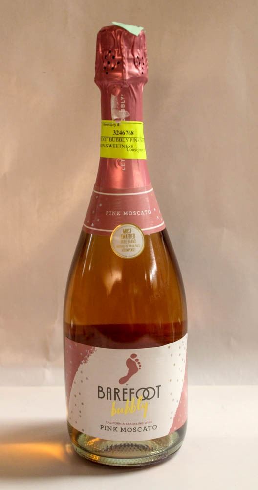 BAREFOOT BUBBLY PINK MOSCATO 750ML 8% SWEETNESS