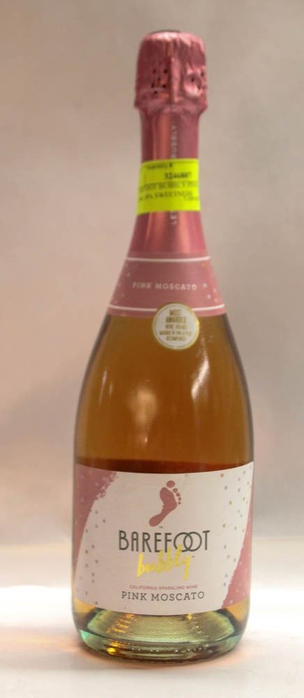 BAREFOOT BUBBLY PINK MOSCATO 750ML 8% SWEETNESS