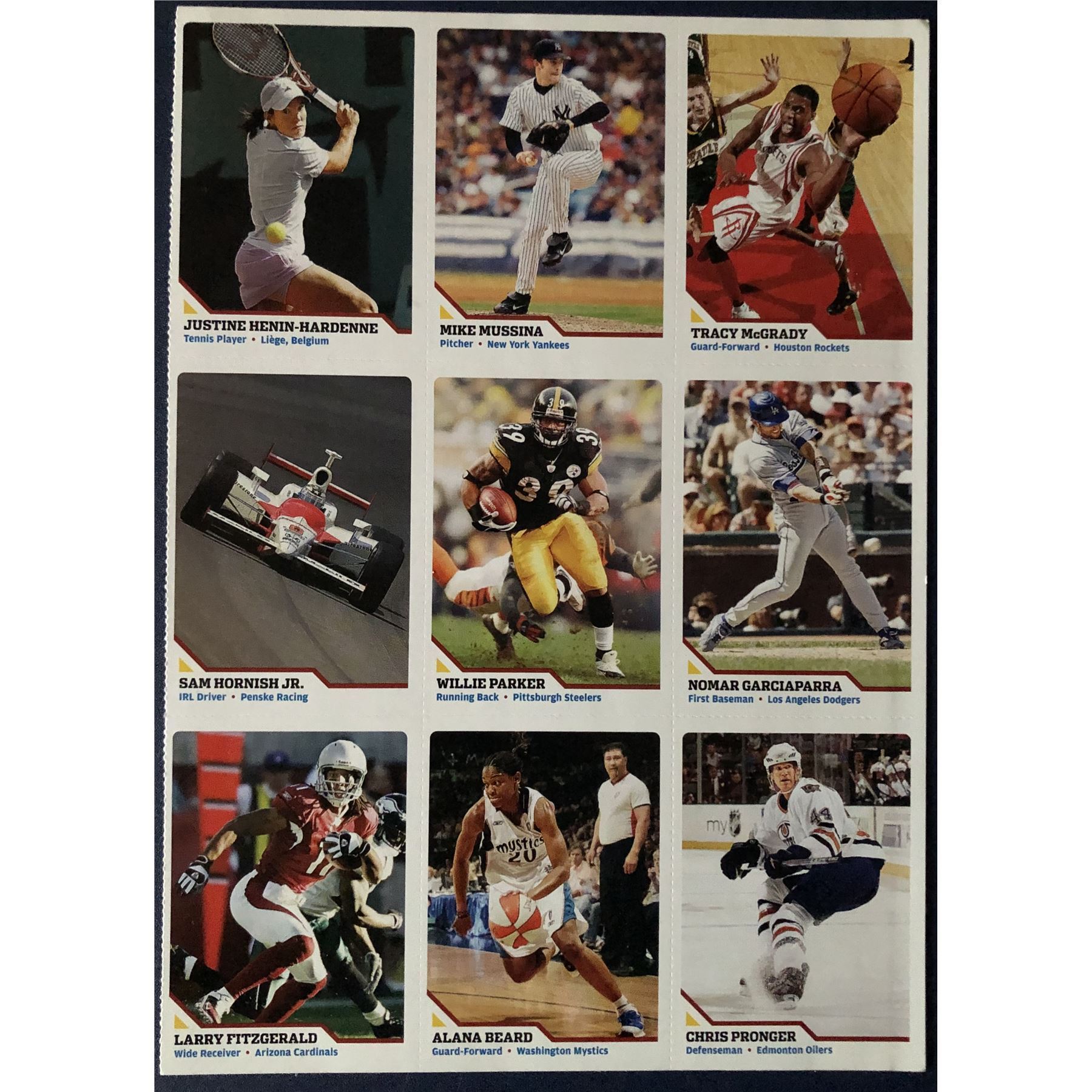 2006 Sports Illustrated Collector's Sheet