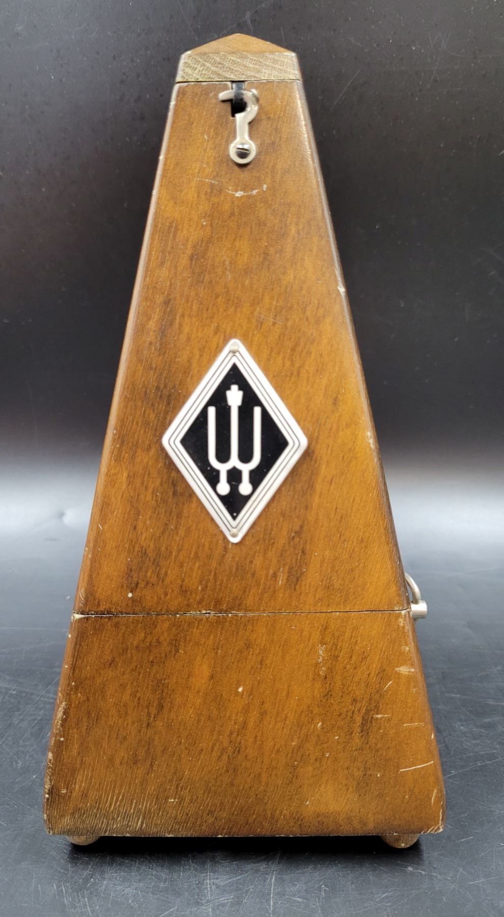 Vintage Wittner Metronome Wind Up Wood Finish Made In Germany