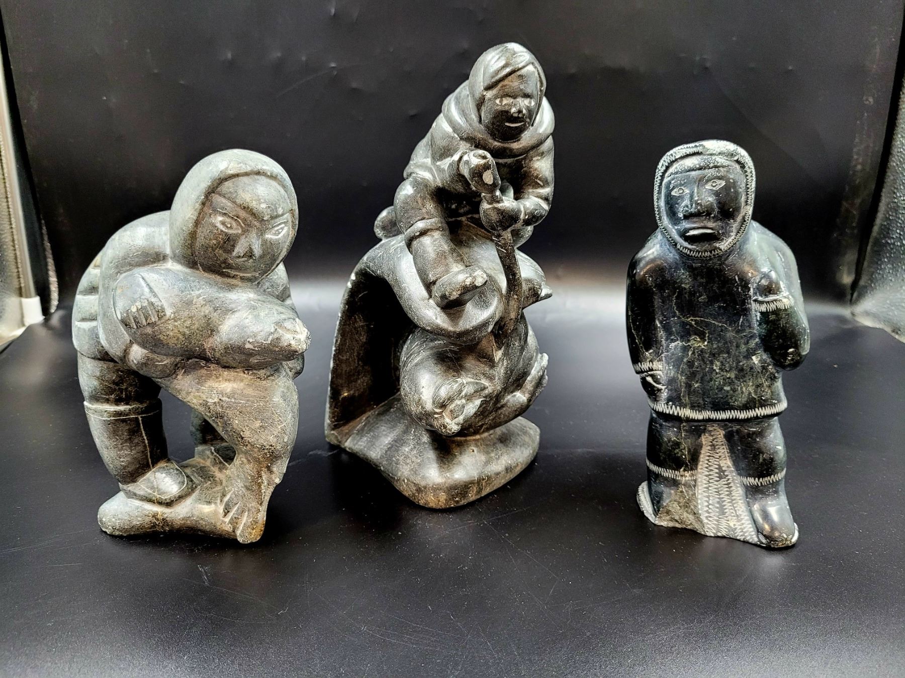Vintage Stone Inuit Carvings