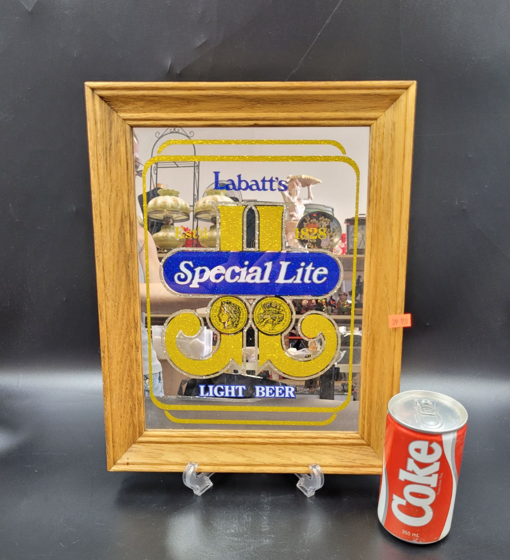 Vintage Labatt's Lite Special Beer Advertising Mirror