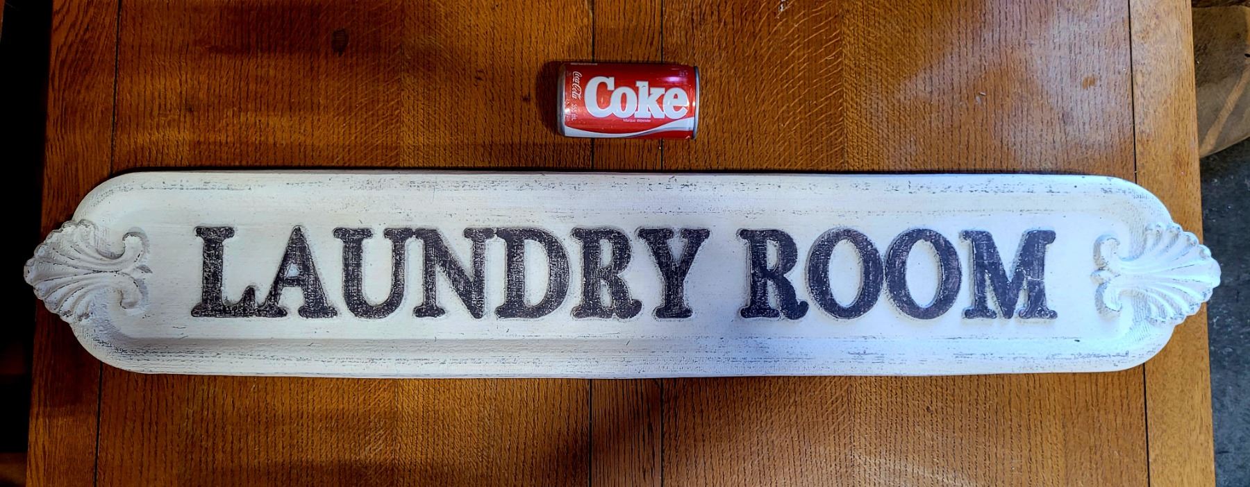 Vintage "Laundry Room" Fiberglass Sign