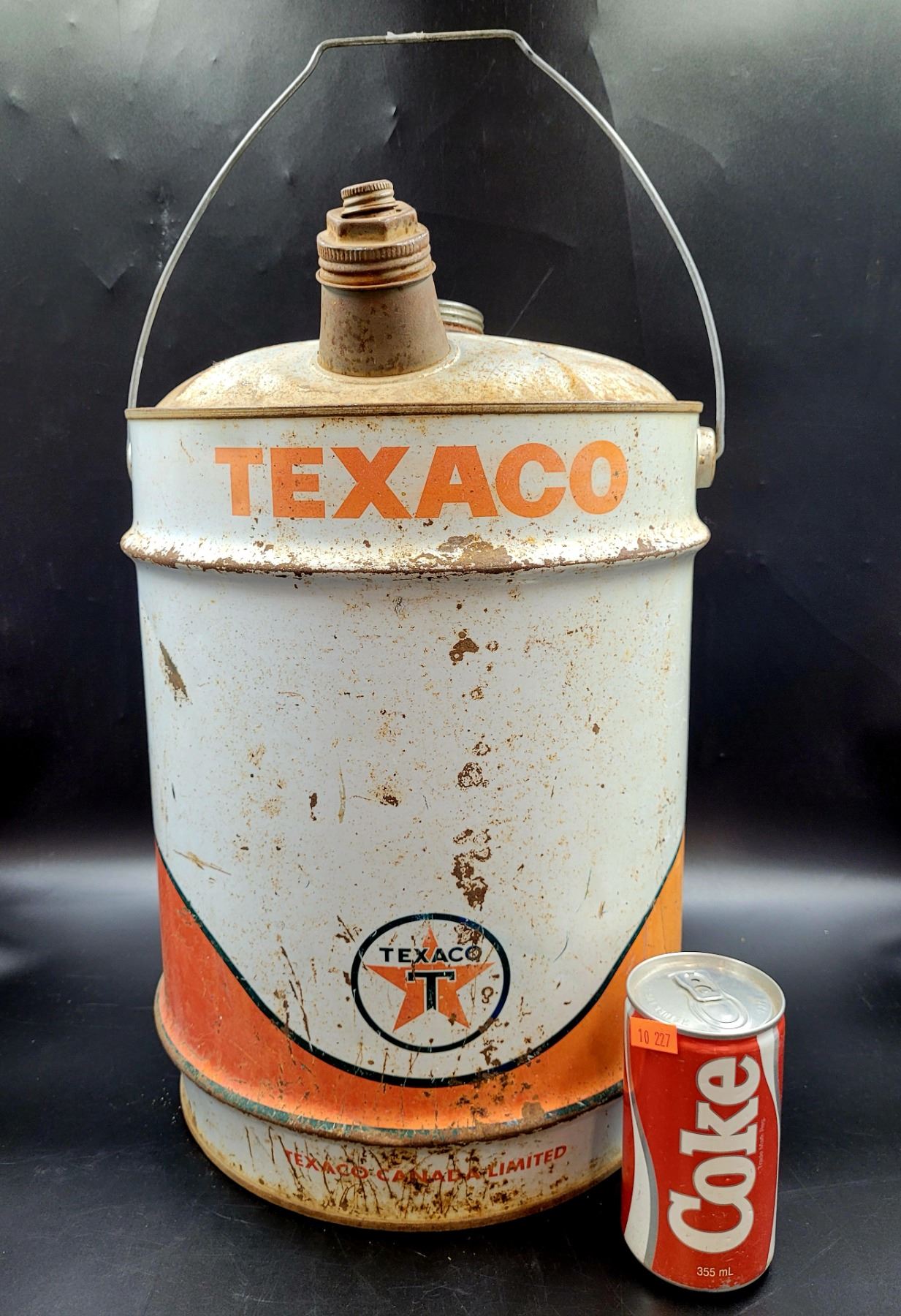 Vintage 5 Gallon Texaco Gas Oil Can