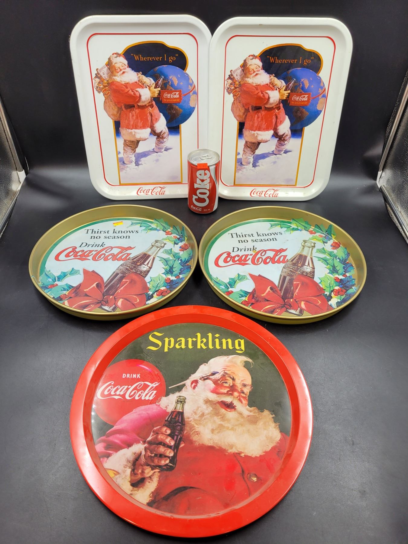 Coca-Cola Metal Advertising Trays