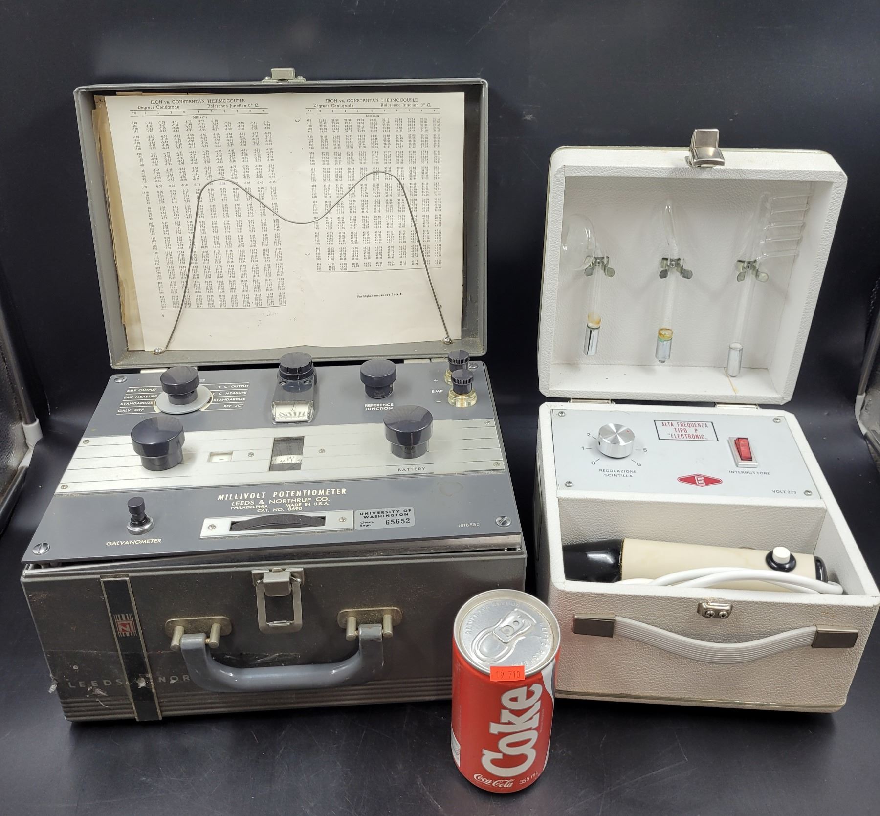 Leeds & Northrup Co. Potentiometer and High Frequency Facial Machine