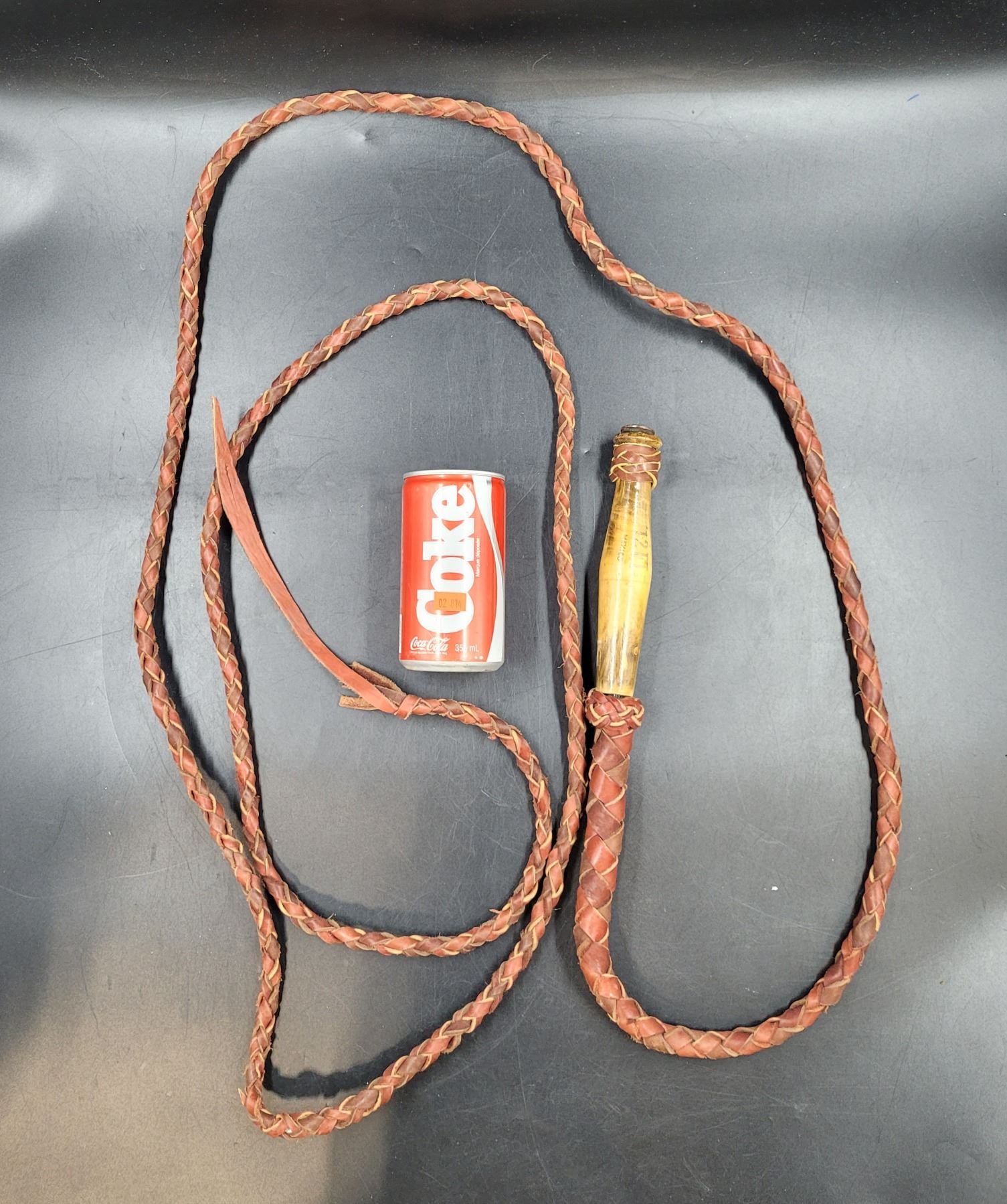 Vintage 12 Foot Whip Made In Mexico