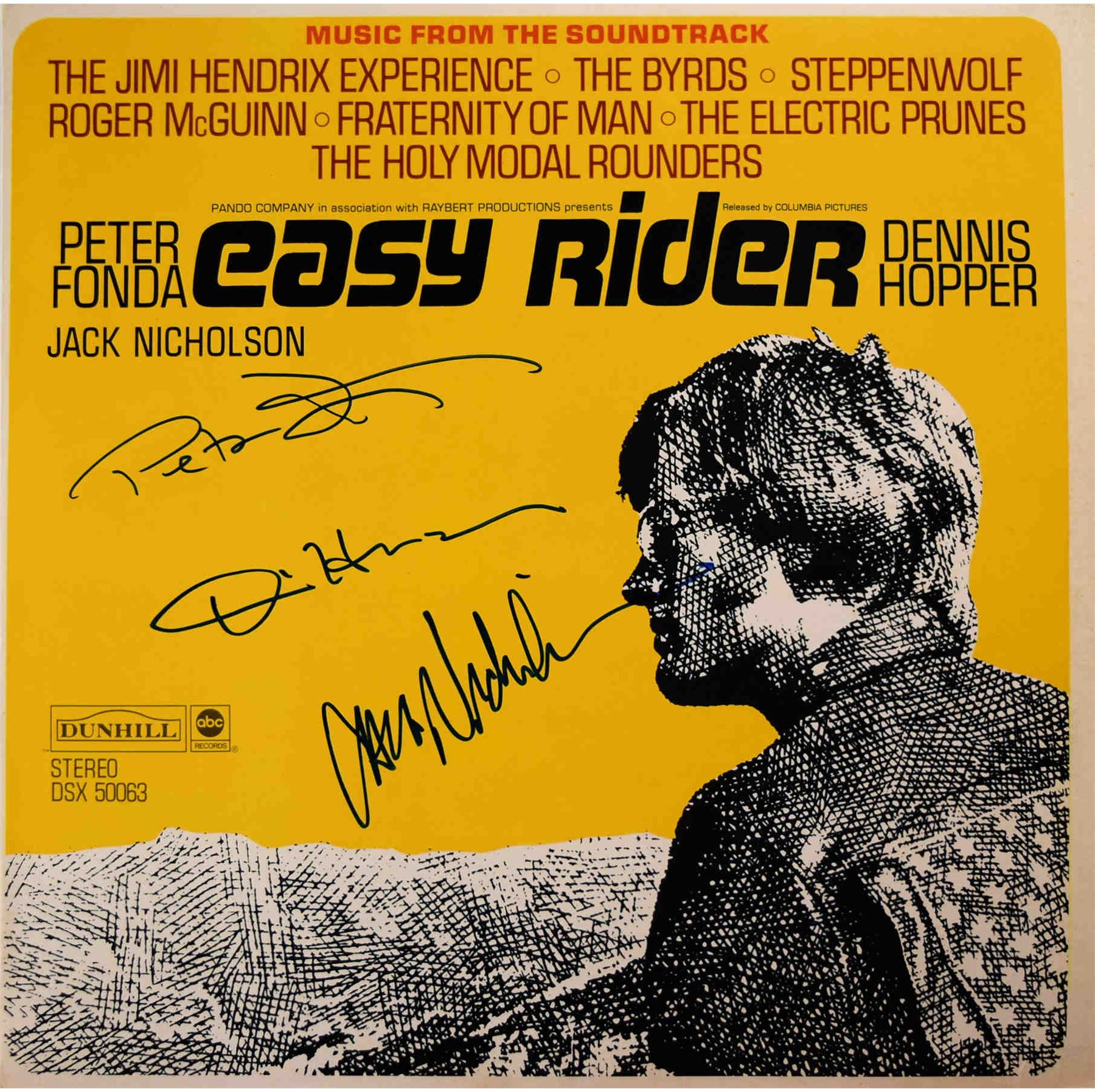 Easy Rider signed Original Motion Picture Soundtrack album
