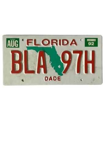Diggstown Gabe's (James Woods) License Plate Movie Props