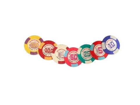 James Bond 007 Diamonds are Forever Whyte House Casino Chip Movie Props