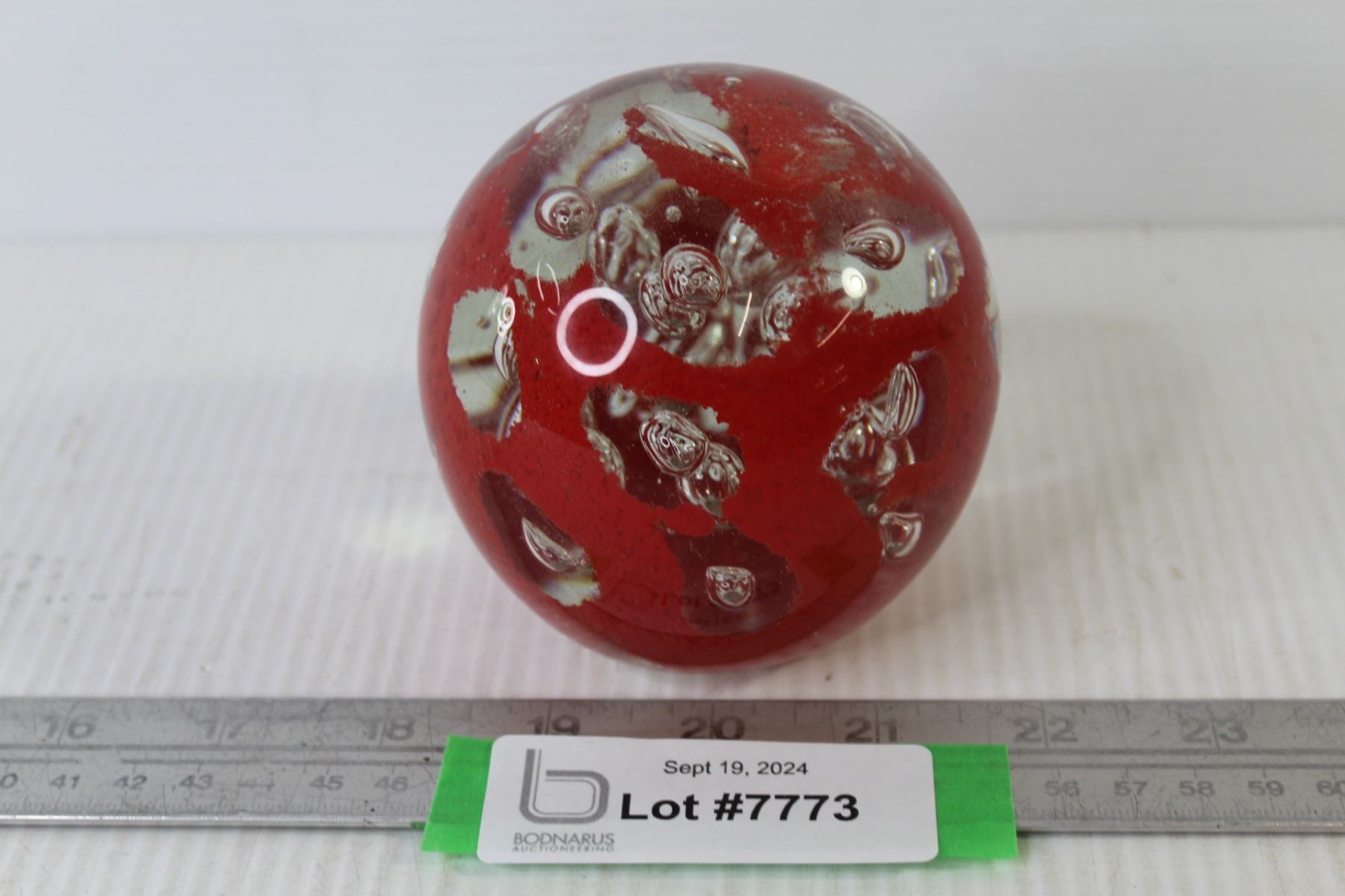 Art Glass Paper Weight Bodnarus Auctioneering