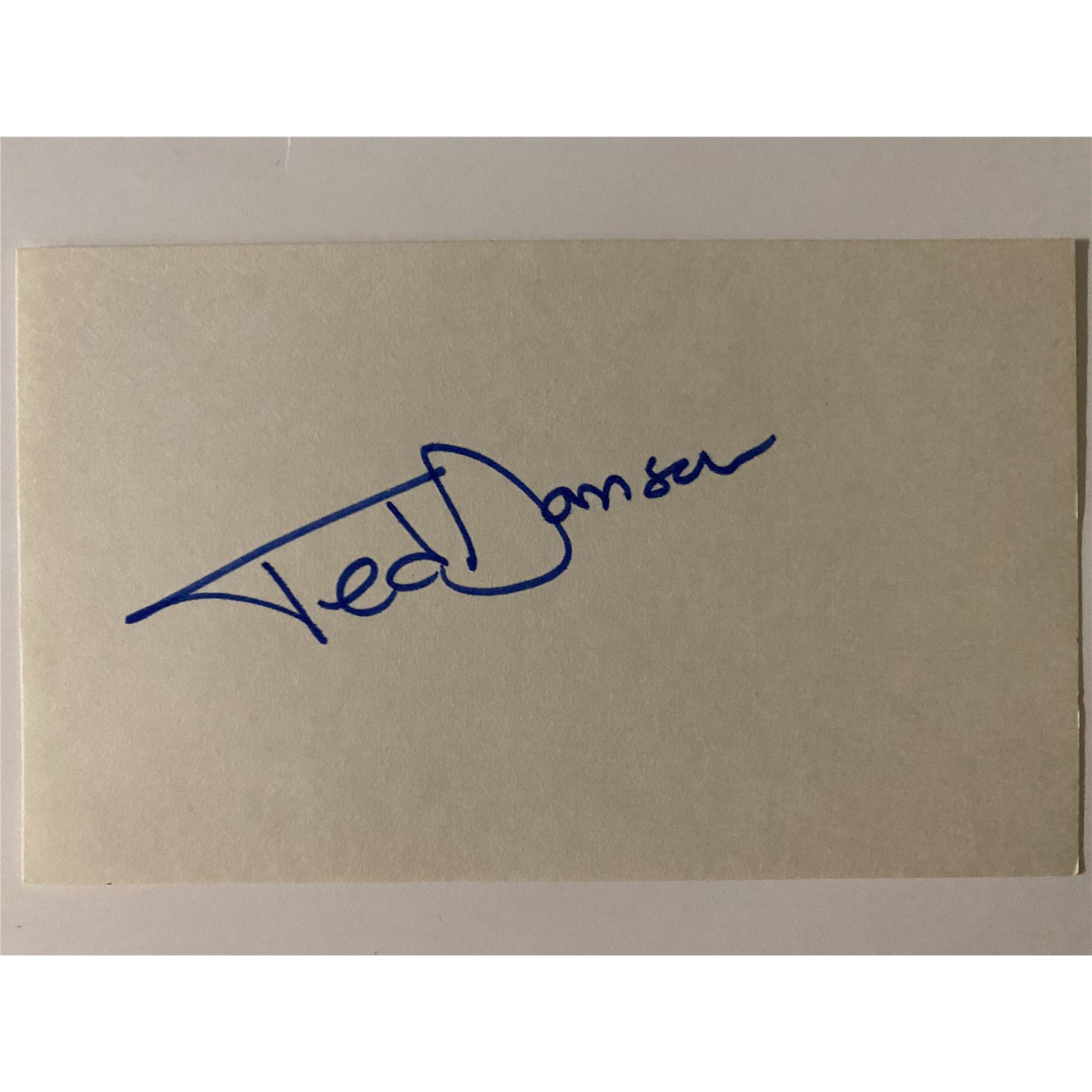 Cheers Ted Danson signature cut. GFA Authenticated