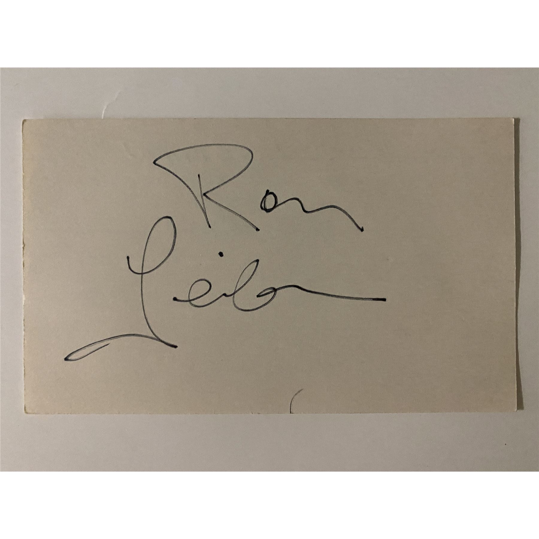 Angels in America Ron Liebman signature cut